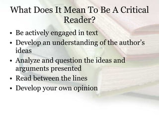 Encouraging Critical Literacy | PPT
