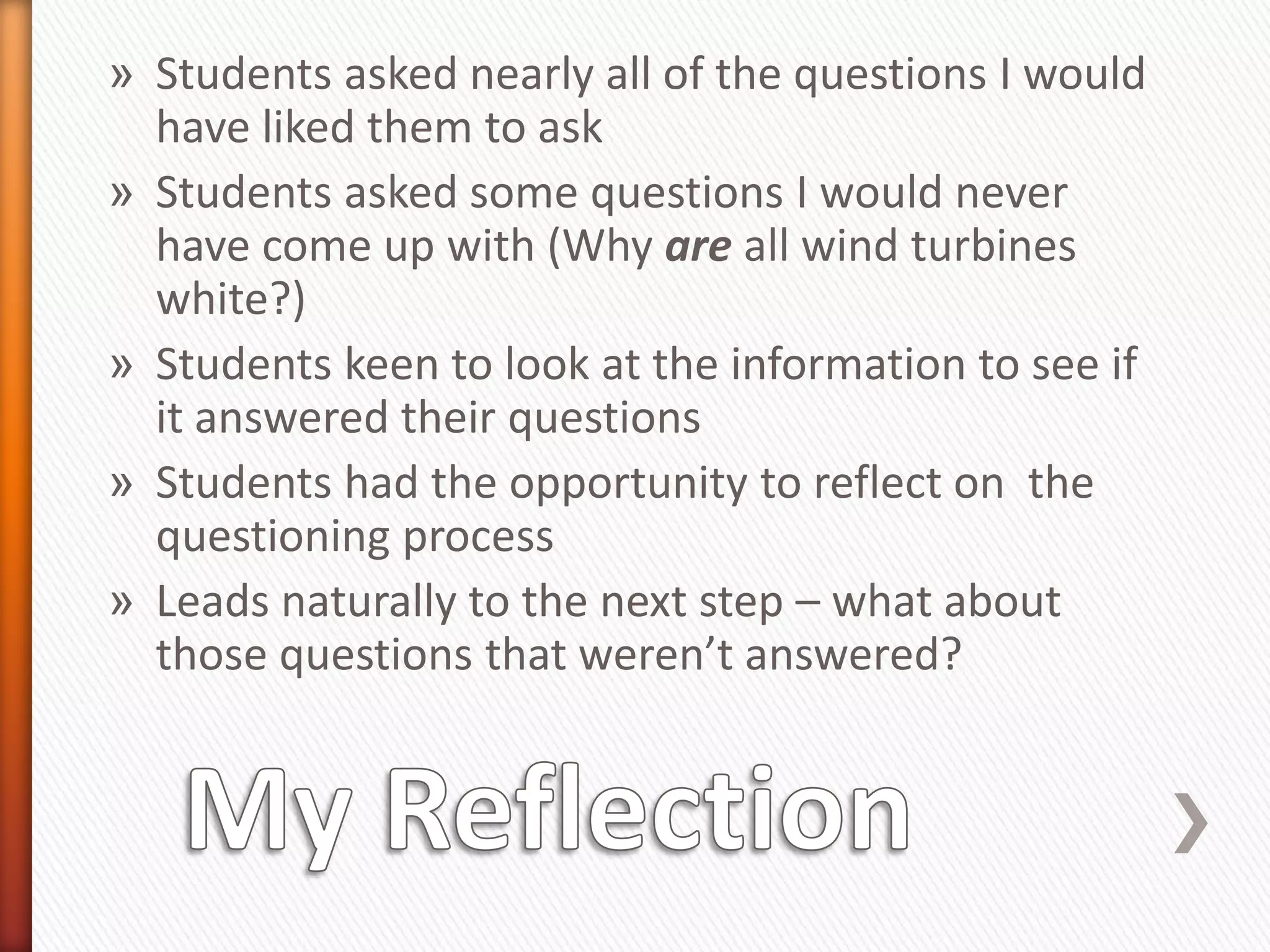 Encouraging curiosity – teaching students to ask questions | PPTX