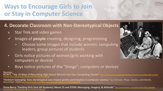 Encouraging Girls to Participate in Computer Science | PPT