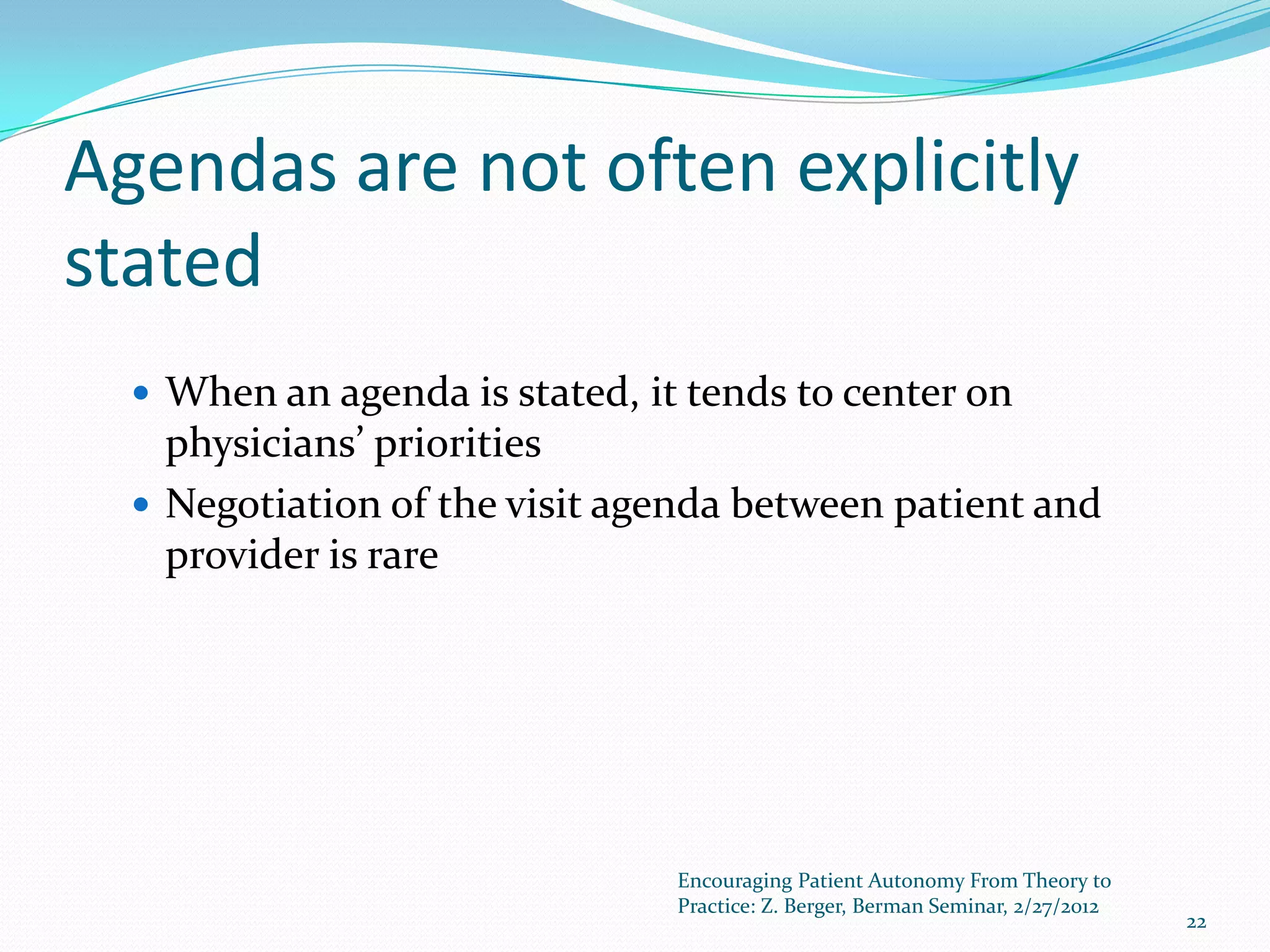 Encouraging patient autonomy | PPTX