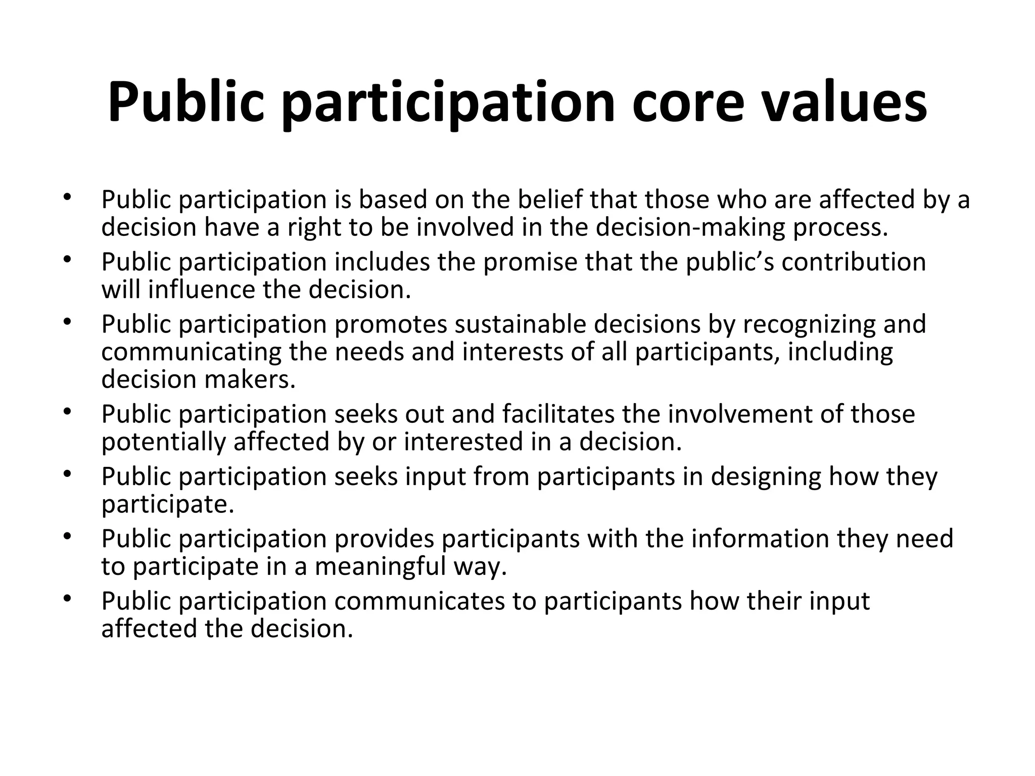 Encouraging public participation and trust | PPT