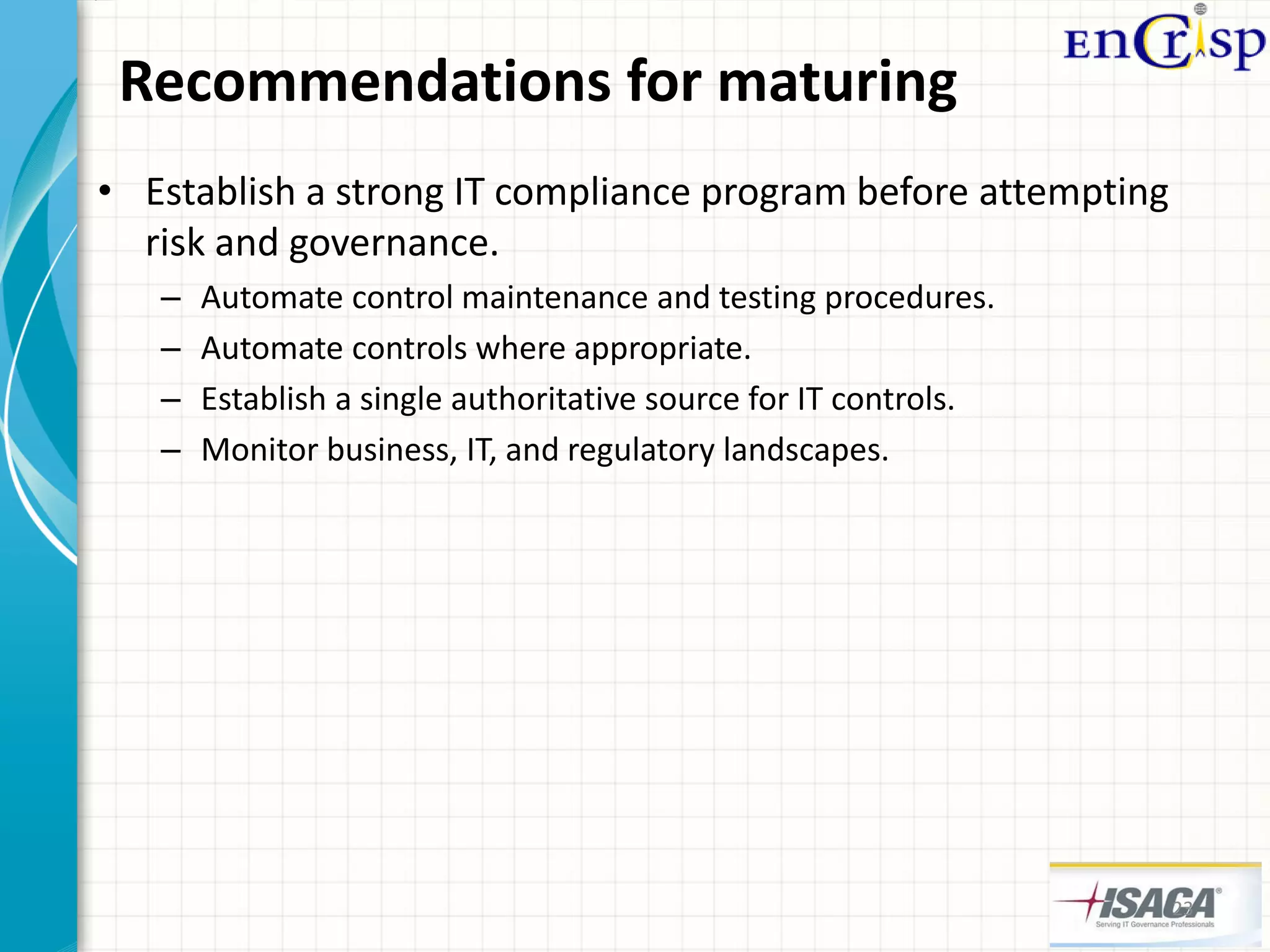 En Crisp Grc Audit Automation Overview And Sustainability Strategies | PDF