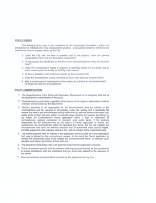 Encroachment policy | PDF