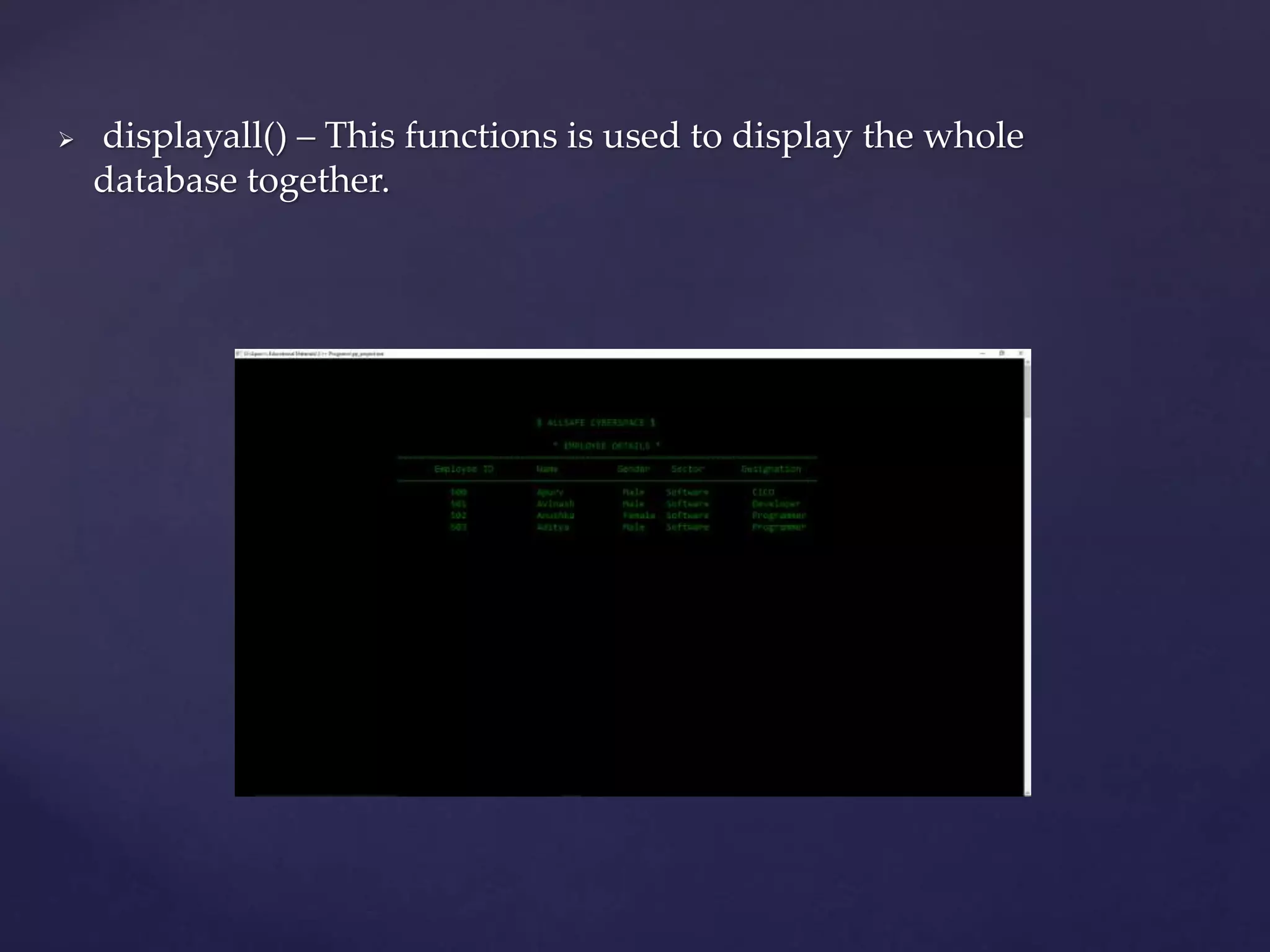 Encrypted database management system | PPTX | Databases | Computer Software and Applications