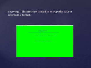 Encrypted database management system | PPTX | Databases | Computer Software and Applications