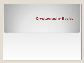 Cryptography - Overview | PPT