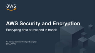 AWS Security and Encryption | PPTX