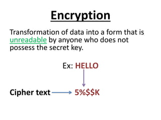 Encryption techniques | PPT