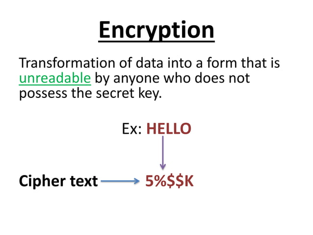 Encryption techniques | PPT