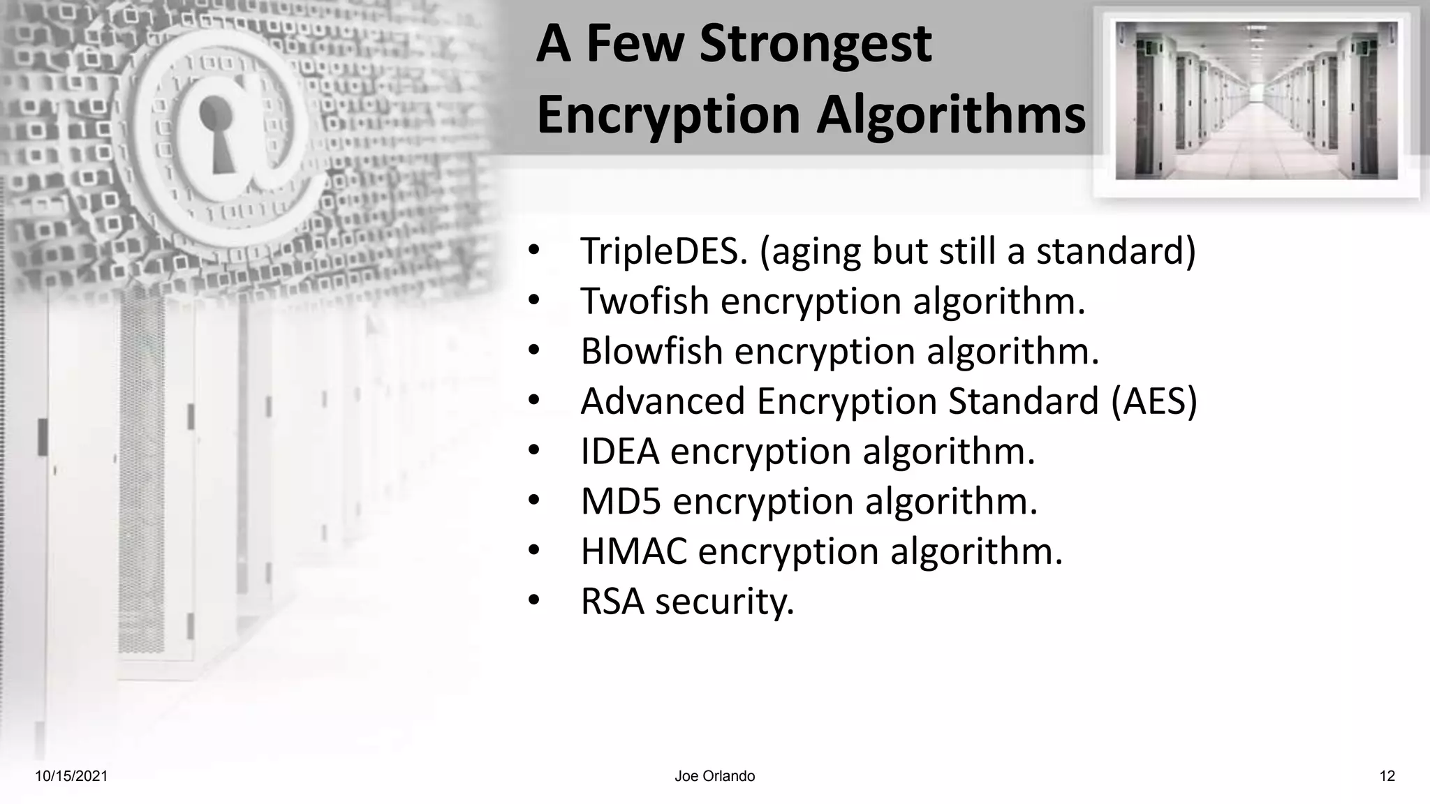 Encryption 2021 | PPTX | Information and Network Security | Computing