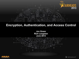 Encryption authentication access_control_jon green | PPT