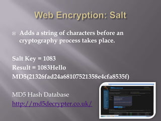 Encryption & cryptography | PPTX