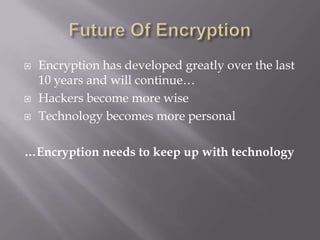 Encryption & cryptography | PPTX