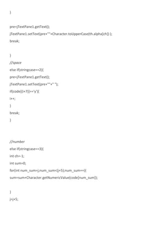 Encryption Decryption Java Project by Devansh Koolwal | PDF