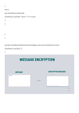 Encryption Decryption Java Project by Devansh Koolwal | PDF