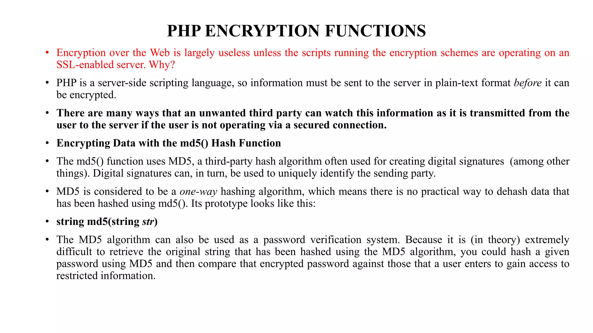Encryption in php | PPT Encryption in php | PPT