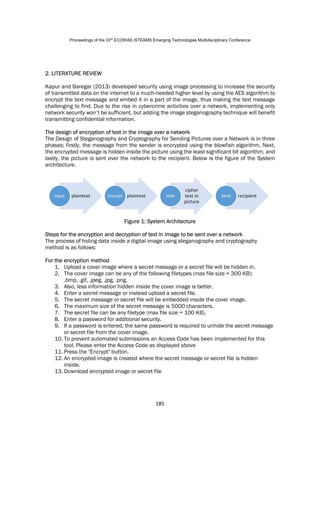 Encryption of Text in Image Over a Network | PDF | Information and Network Security | Computing