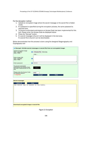 Encryption of Text in Image Over a Network | PDF | Information and ...