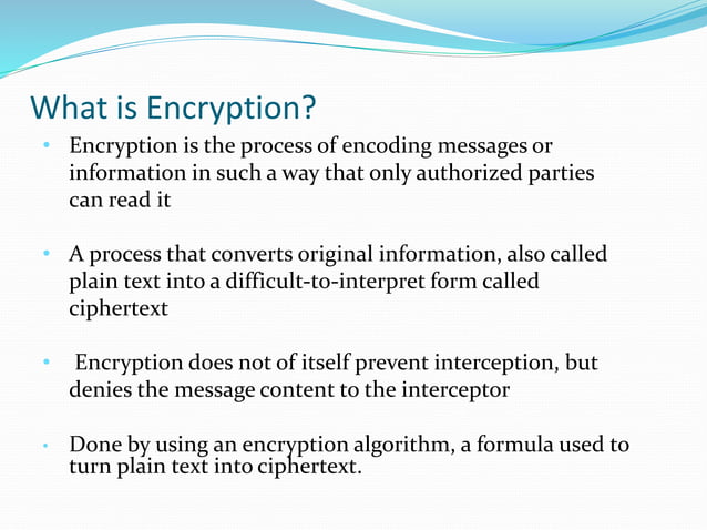 Encryption ppt | PPTX | Computing | Technology & Computing