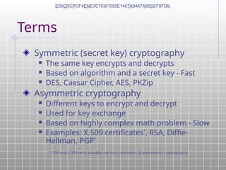 Cryptography Overview Presentation circa 2005 | PPTX