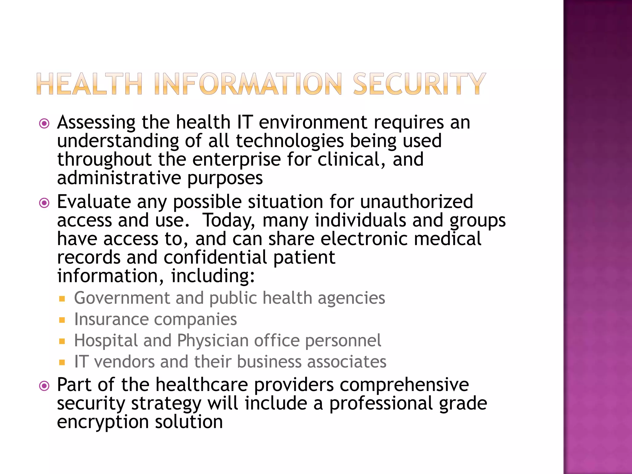 Encryption Solutions for Healthcare | PPT