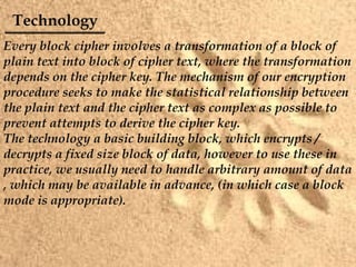 Encryption symmetric key | PPTX | Computer Software and Applications | Computing