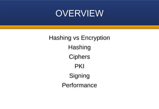 Encryption Techniques | ODP