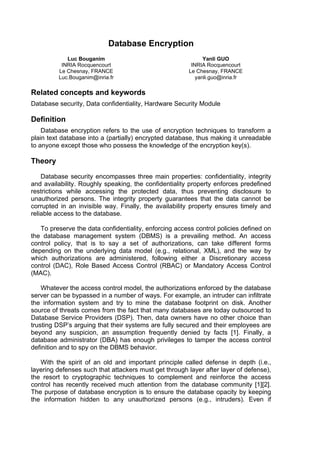 Encryption technology | PDF