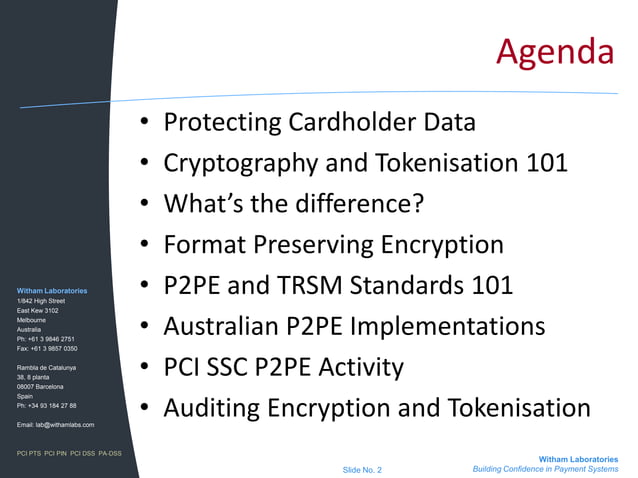 Encryption vs tokenisation (for share) | PPT