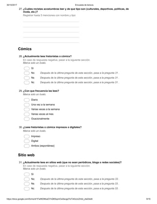 Encuesta de lectura lista | PDF