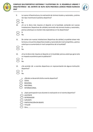 Encuesta para deportistas | DOCX