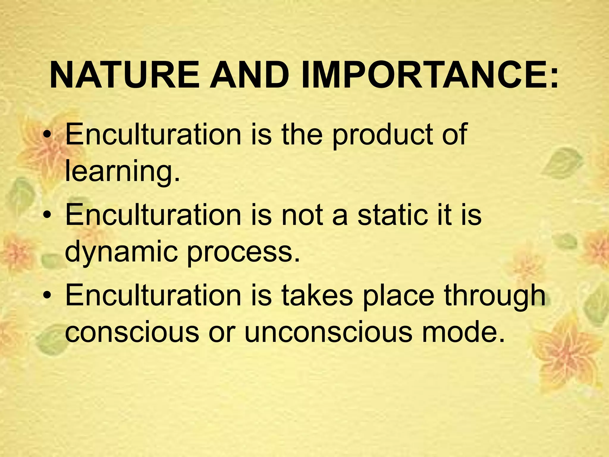 Enculturation And Acculturation Pptx