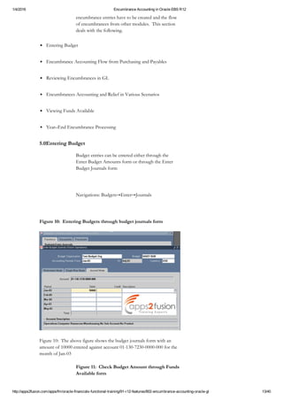 Encumbrance accounting in oracle ebs r12 | PDF