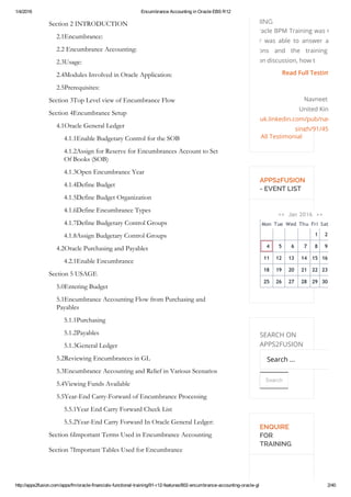 Encumbrance accounting in oracle ebs r12 | PDF