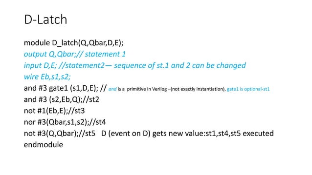 gate level modeling | PPTX | Programming Languages | Computing