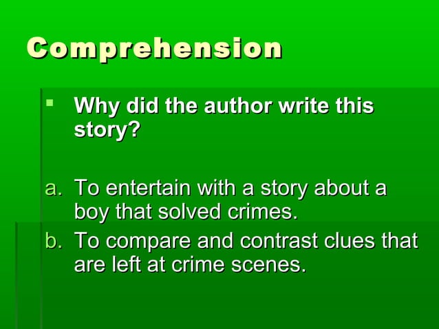 Encyclopedia Brown and the Case of the Slippery Salamander | PPT