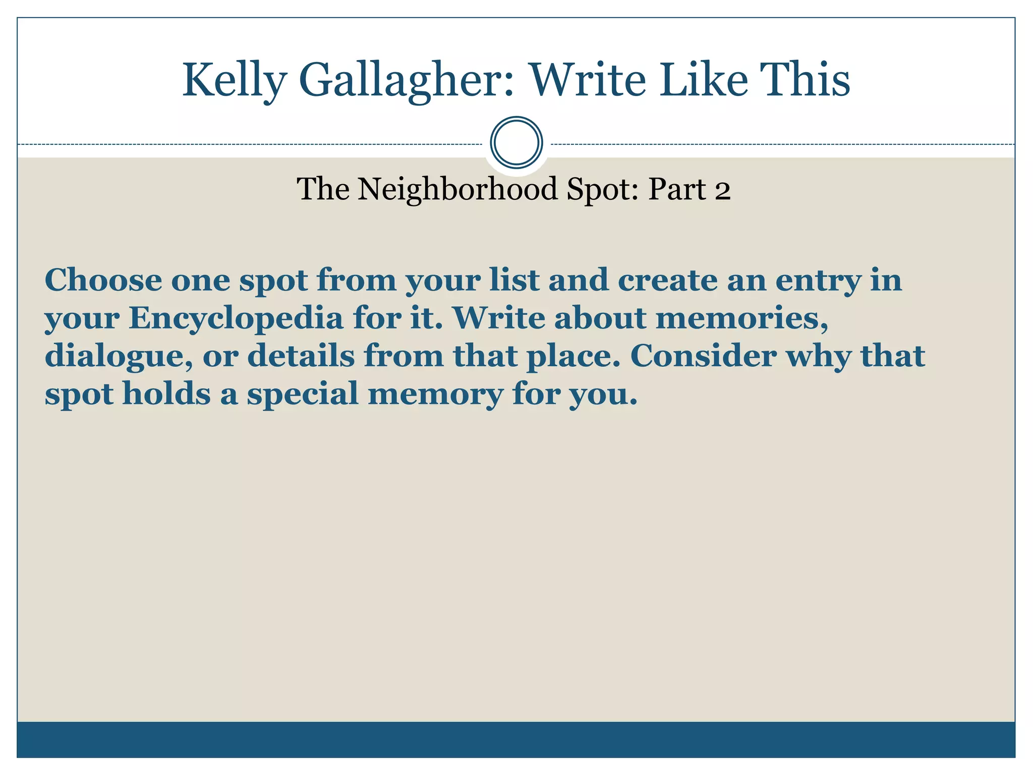 Encyclopedia of an Ordinary Life Writing Prompts, Adapted from ...