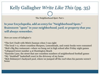 Encyclopedia of an Ordinary Life Writing Prompts, Adapted from ...