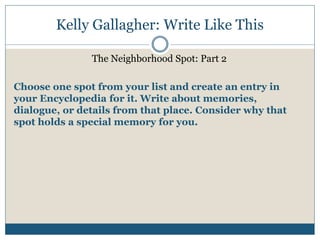 Encyclopedia of an Ordinary Life Writing Prompts, Adapted from ...