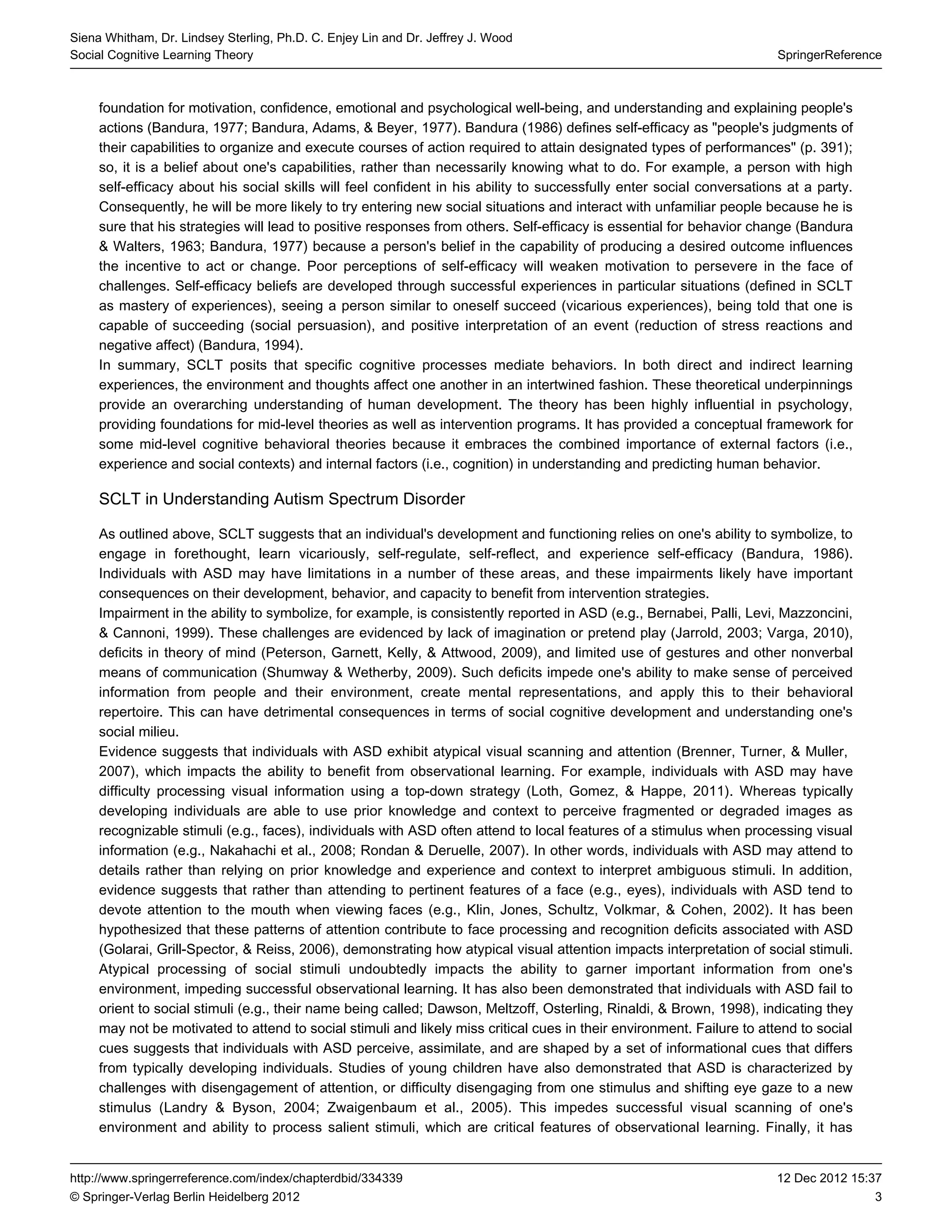 Encyclopedia of autism spectrum disorders | PDF