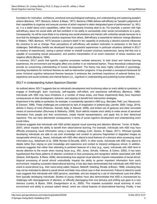 Encyclopedia of autism spectrum disorders | PDF