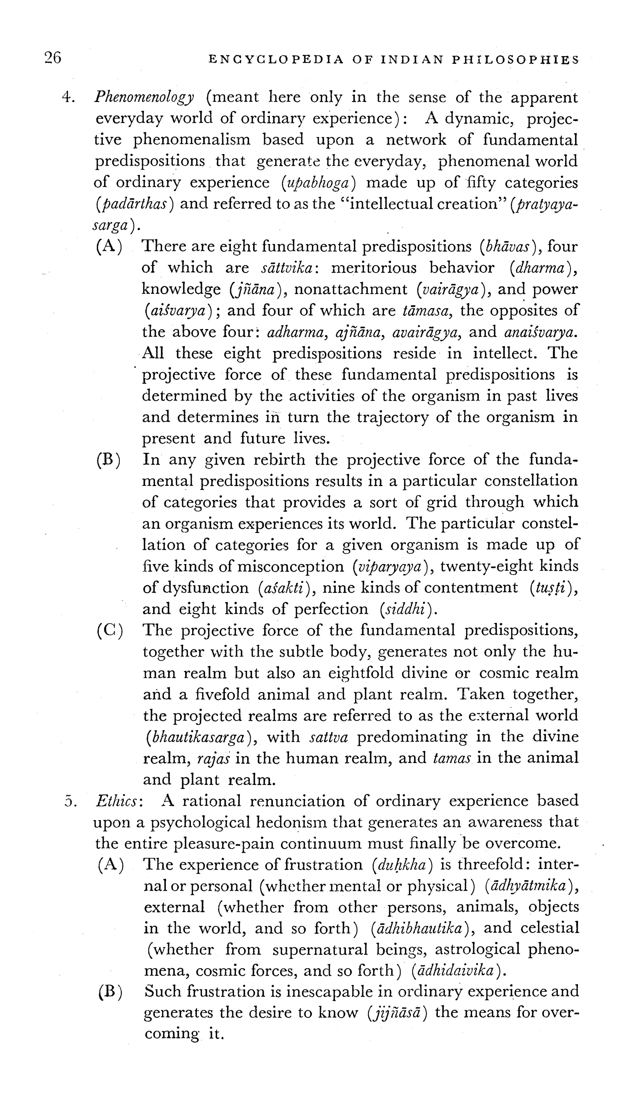 Encyclopedia of indian philosophies vol 4 - samkhya a dualist tradition ...