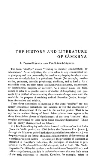 Encyclopedia of indian philosophies vol 4 - samkhya a dualist tradition ...