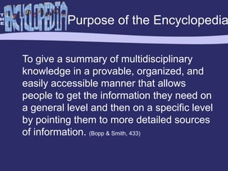 Encyclopedias | PPTX