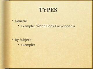 Encyclopedias | PPT