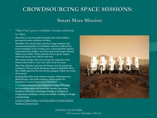 Space Platform | PPT | Space and Astronomy | Science