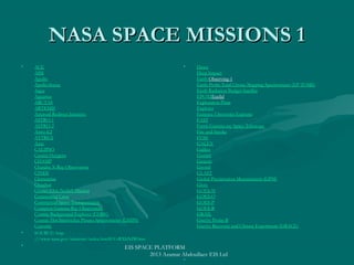 Space Platform | PPT | Space and Astronomy | Science