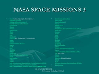 Space Platform | PPT | Space and Astronomy | Science