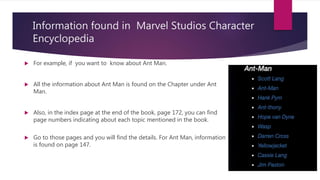 Marvel Studios Character Encyclopedia | PPTX