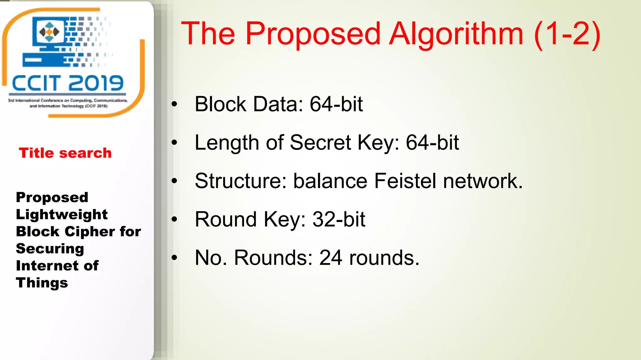 Proposed Lightweight Block Cipher Algorithm For Securing Internet Of 7015